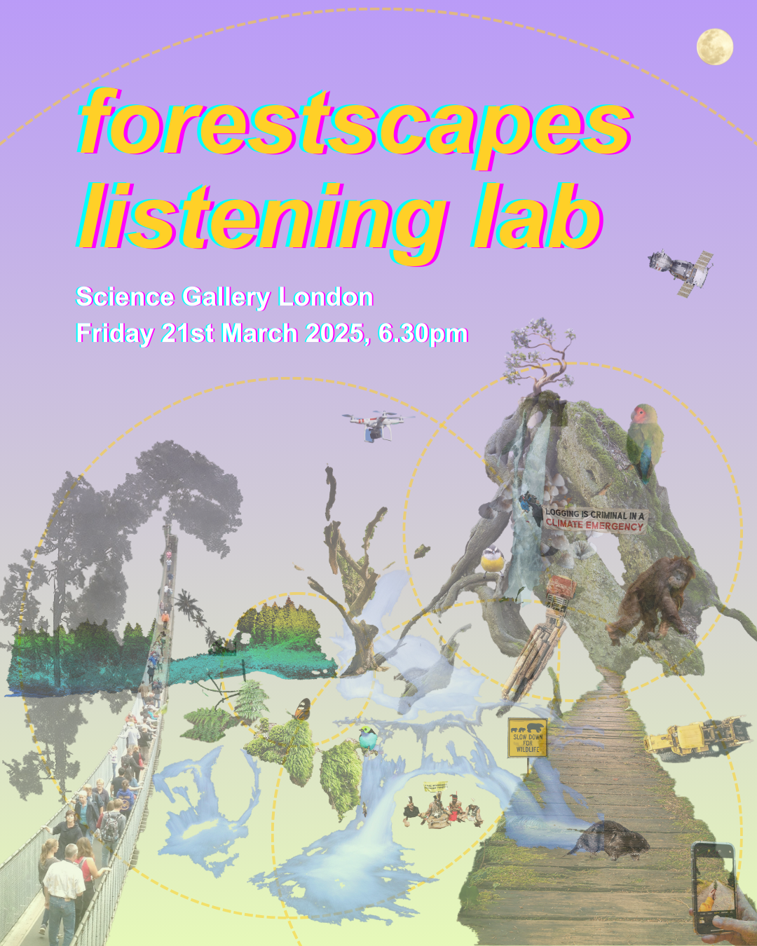 forestscapes listening lab at Science Gallery London, 21st March 2025 ...